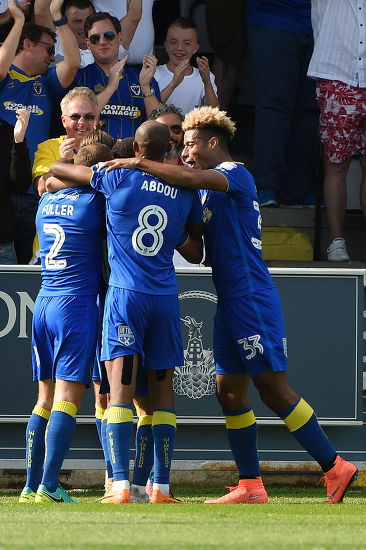Andy Barcham Afc Wimbledon Celebrates His Editorial Stock Photo - Stock ...