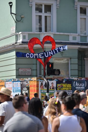Notting Hill Carnival Sunday Many Signs Editorial Stock Photo - Stock ...