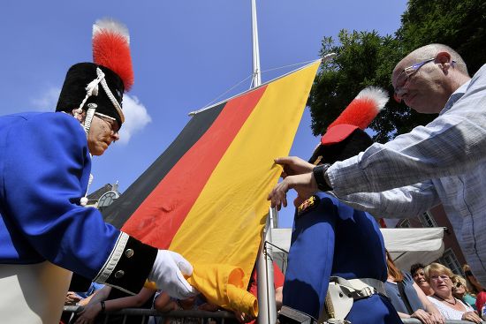 Marksmen Wearing Traditional Attire Tend German Editorial Stock Photo ...