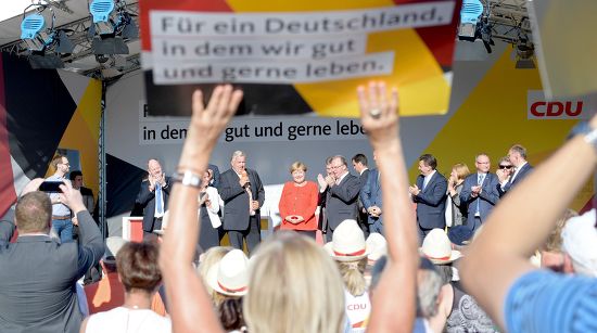Supporters Christian Democratic Union Party Cdu Editorial Stock Photo ...
