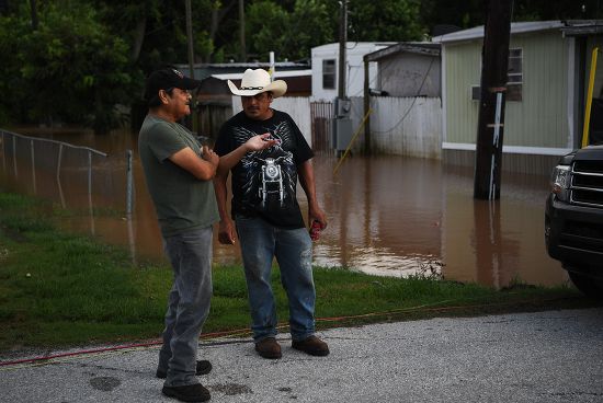 Flooding Friendswood Pearland Houston Editorial Stock Photo - Stock ...