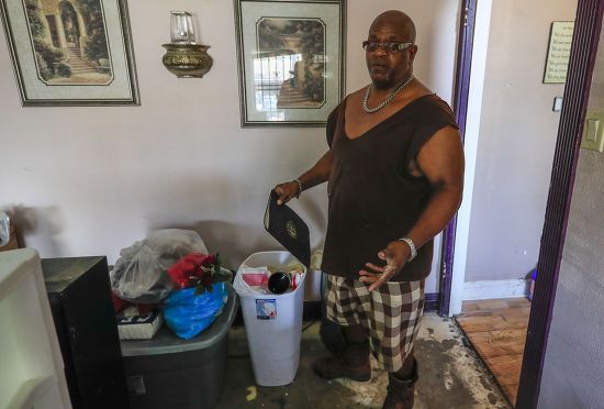 Reginald Brown Collects Belongings His Flood Editorial Stock Photo ...