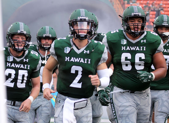 Hawaii Rainbow Warriors Quarterback Dru Brown Editorial Stock Photo ...
