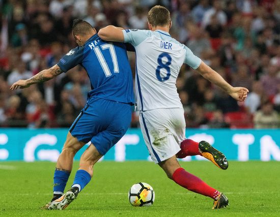 Eric Dier Battles Marek Hamsik Wembley Editorial Stock Photo - Stock ...