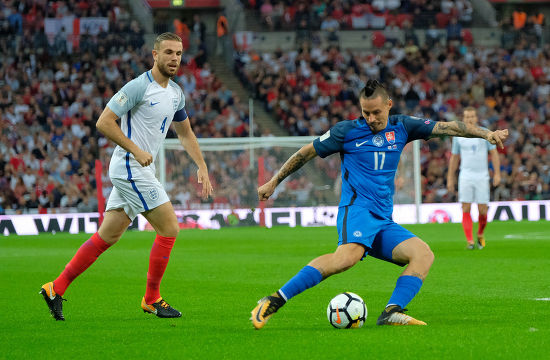 Marek Hamsik Slovakia Action Against Jordan Editorial Stock Photo ...