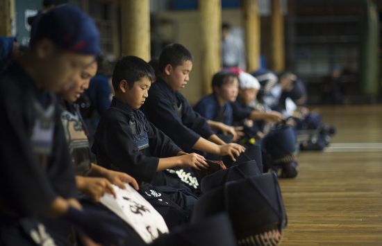 Local Children Prepare Practice Kendo Swordsmanship Editorial Stock ...