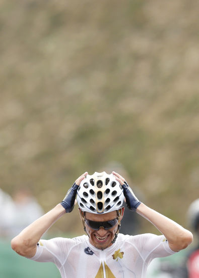Austrian Cyclist Stefan Denifl Aqua Blue Editorial Stock Photo - Stock ...