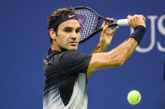 Roger Federer Action His Quarter Final Editorial Stock Photo - Stock ...