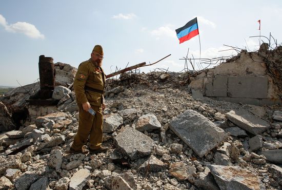 Local Man Uniform Stands On Damaged Editorial Stock Photo - Stock Image ...