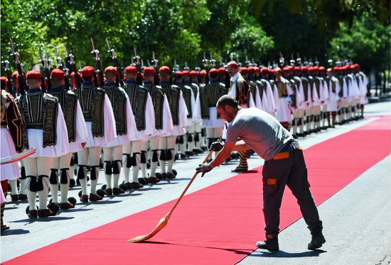 Council Street Sweeper Makes Sure That Editorial Stock Photo - Stock ...