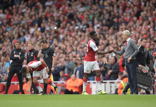 Arsenal Manager Arsene Wenger Shakes Hands Editorial Stock Photo ...