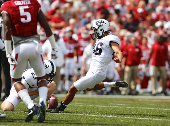 Tcu Place Kicker Jonathan Song 46 Editorial Stock Photo - Stock Image ...