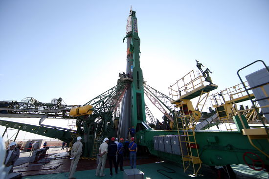 Russian Soyuz Rocket Booster Stands Launch Editorial Stock Photo ...
