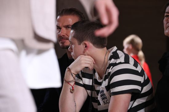 David Beckham Brooklyn Beckham Front Row Editorial Stock Photo - Stock ...