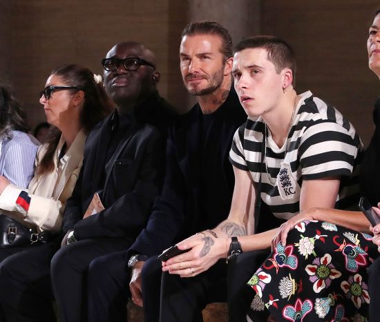 Edward Enninful David Beckham Brooklyn Beckham Editorial Stock Photo ...