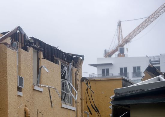 Home Severe Roof Damage After Full Editorial Stock Photo - Stock Image ...