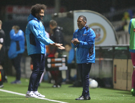 Torquay United Manager Robbie Herrera Looks Editorial Stock Photo ...