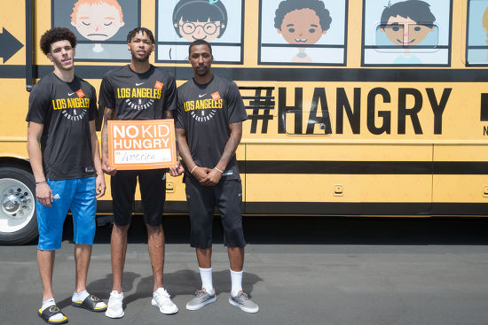 Lonzo Ball Brandon Ingram Kentavious Caldwellpope Editorial Stock Photo ...