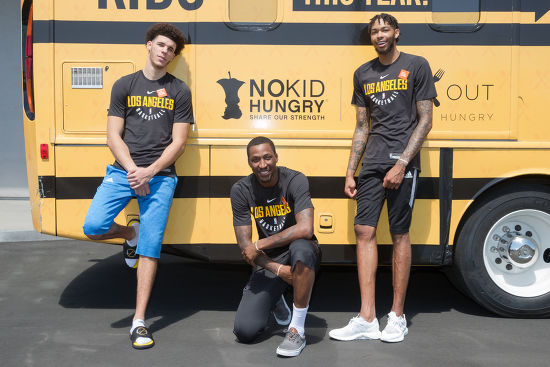 Lonzo Ball Brandon Ingram Kentavious Caldwellpope Editorial Stock Photo ...