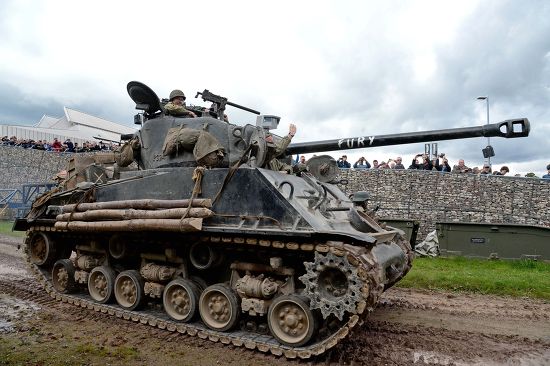 Demonstration M4 Sherman Film Fury Editorial Stock Photo - Stock Image ...