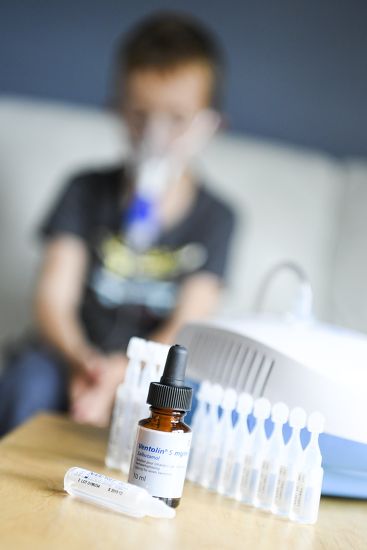 Child Aerosol Treatment Editorial Stock Photo - Stock Image | Shutterstock