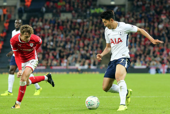 Jared Bird Barnsley Son Heungmin Tottenham Editorial Stock Photo ...