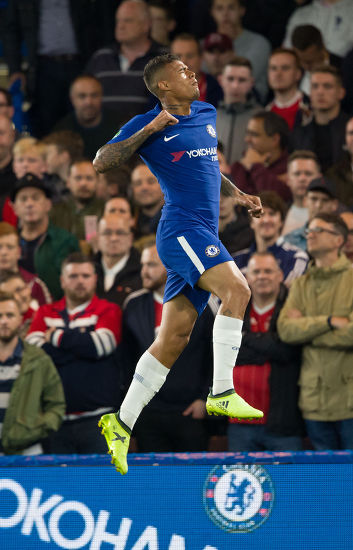 Kenedy Chelsea Celebrates Scoring Opening Goal Editorial Stock Photo ...