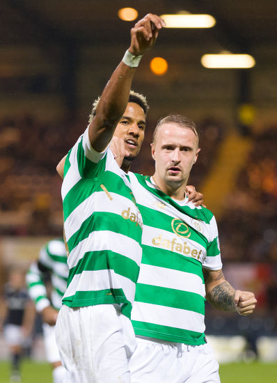 Scott Sinclair Celtic Celebrates Leigh Griffiths Editorial Stock Photo ...