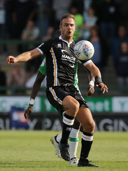 Tom Pope Port Vale Holds Off Editorial Stock Photo - Stock Image ...