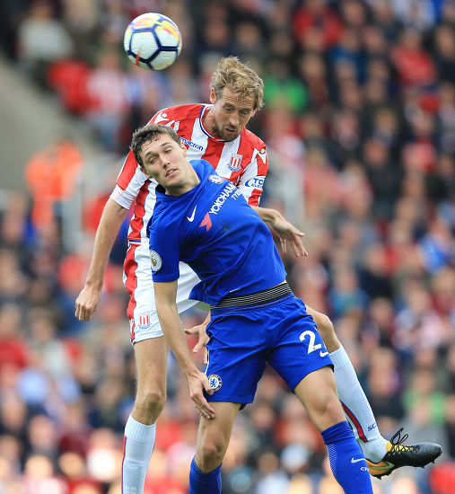 Peter Crouch Stoke City Andreas Christensen Editorial Stock Photo ...