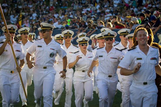 Naval Academy Students Celebrate Another Midshipmen Editorial Stock ...