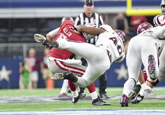 Arkansas Razorbacks Quarterback Austin Allen 8 Editorial Stock Photo ...