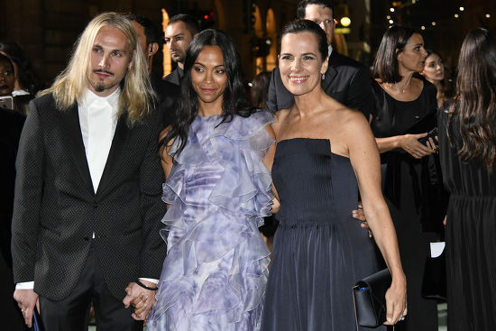 Marco Perego Zoe Saldana Roberta Armani Editorial Stock Photo - Stock ...