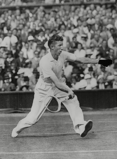 Tennis Player Donald Budge Action Box Editorial Stock Photo - Stock ...