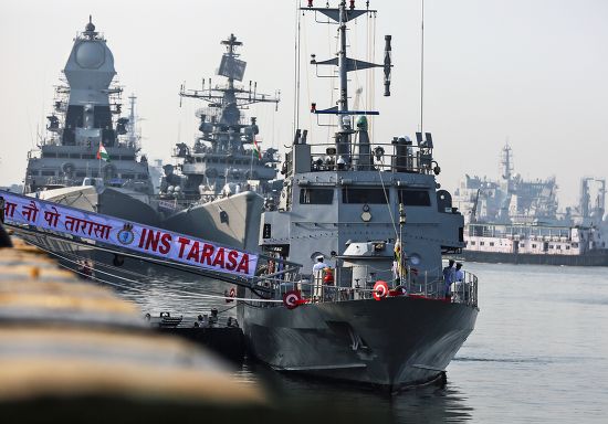 Indian Naval Ship Ins Tarasa Which Editorial Stock Photo - Stock Image ...