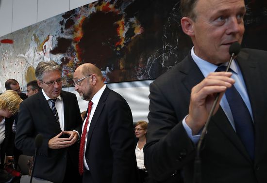 Thomas Oppermann Martin Schulz Joachim Post Editorial Stock Photo ...