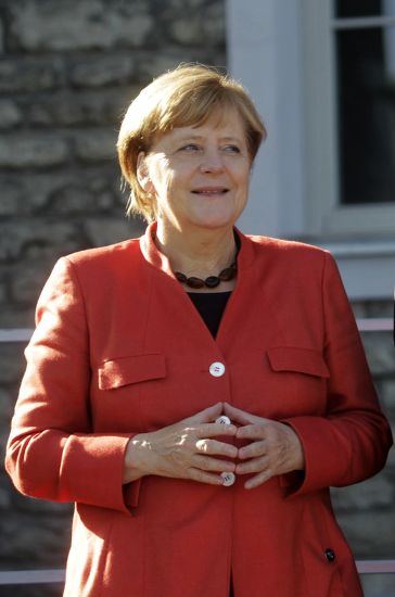 German Chancellor Angela Merkel During Family Editorial Stock Photo ...