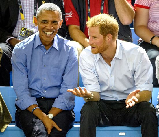 Barack Obama Prince Harry Editorial Stock Photo - Stock Image ...