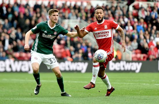 Lewis Baker Middlesbrough Chris Mepham Brentford Editorial Stock Photo ...