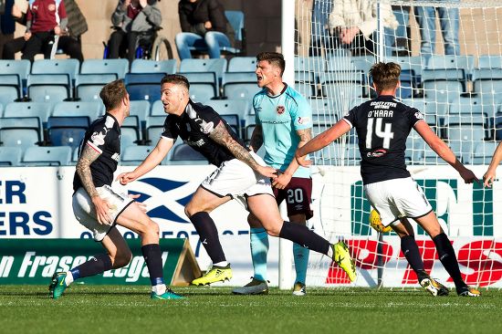 Dundee Defender Kerr Waddell 34 Celebrates Editorial Stock Photo ...