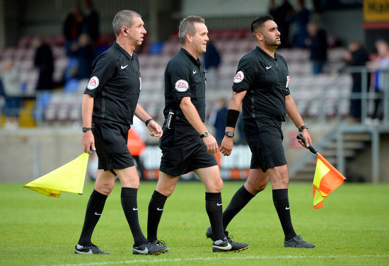 Referee Carl Brook Leaves Field His Editorial Stock Photo - Stock Image ...