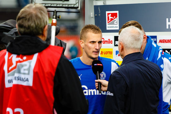 Dominick Drexler Marvin Duksch Im Skyinterview Editorial Stock Photo ...