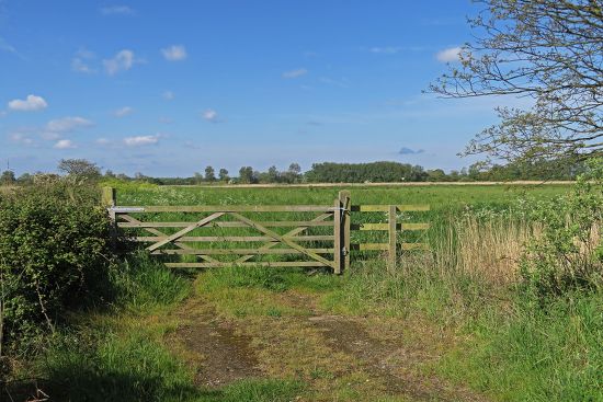 View Over Field Gate Higher Level Editorial Stock Photo - Stock Image ...