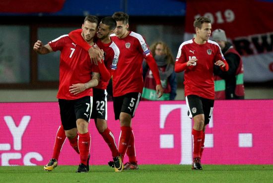 Lr Marko Arnautovic Florian Grillitsch Maximilian Editorial Stock Photo ...