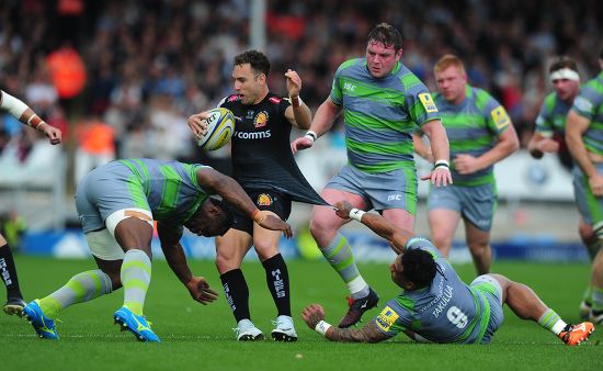 Nic White Exeter Chiefs Tackled By Editorial Stock Photo - Stock Image ...