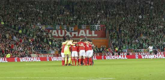 Wales Team Huddle Before Start Match Editorial Stock Photo - Stock ...