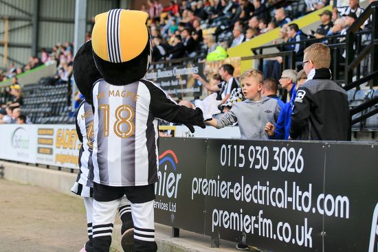 Notts County Mascot Greets Young Fans Editorial Stock Photo - Stock ...