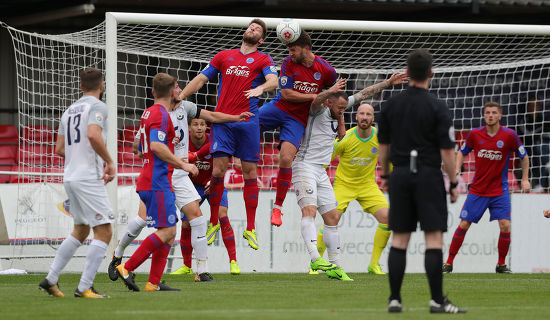 Callum Reynolds Aldershot Town Heads Ball Editorial Stock Photo - Stock ...