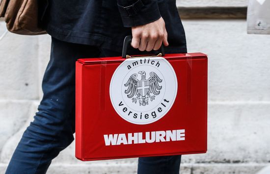 Electoral Official Carries Portable Ballot Box Editorial Stock Photo ...