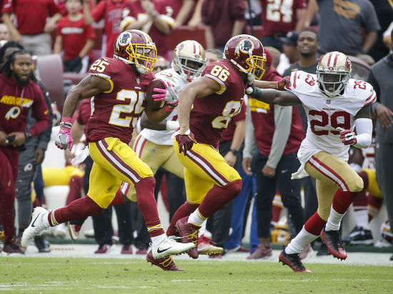 Washington Redskins Rb 25 Chris Thompson Editorial Stock Photo - Stock ...